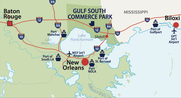 Gulf South Commerce Park – LAND IN LOUISIANA. GROW IN THE GULF. CONNECT ...